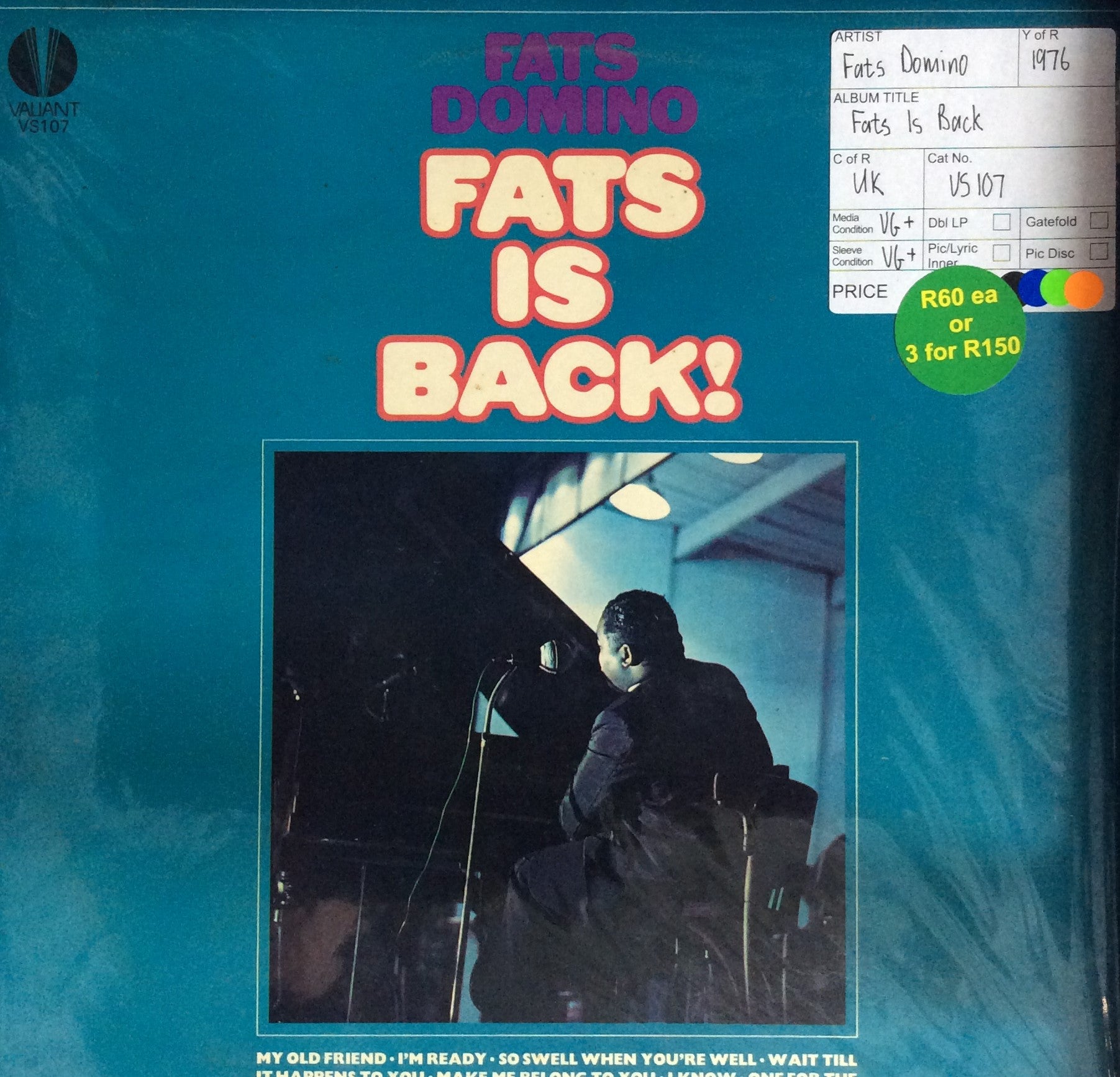 Fats Domino - Fats Is Back – The TurnTable Record Shop