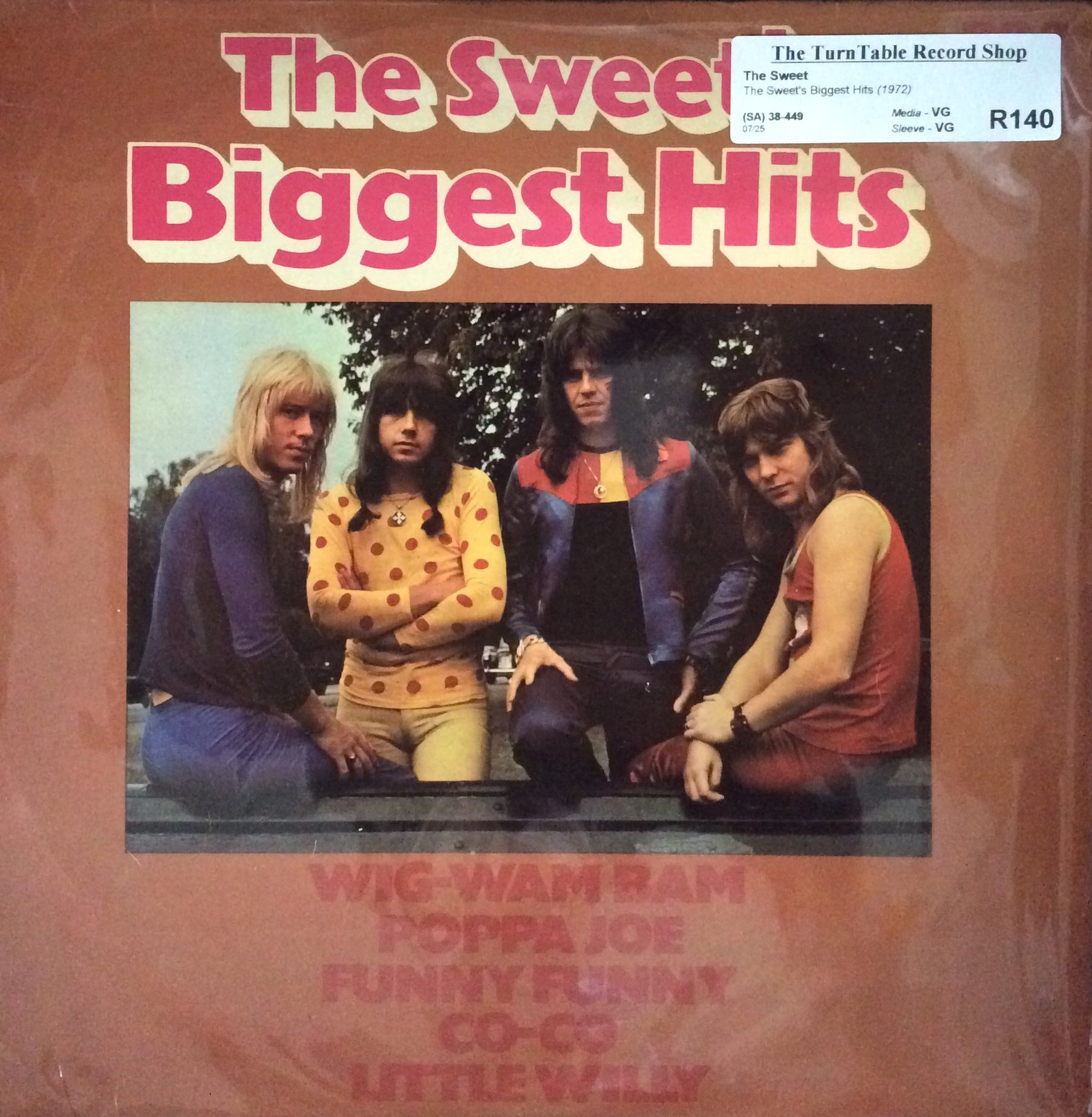 The Sweet - The Sweet Biggest Hits – The TurnTable Record Shop
